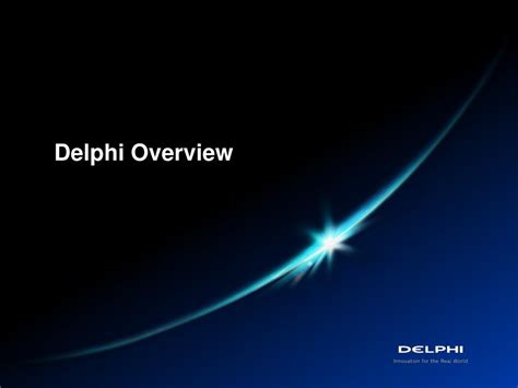 Ppt Delphi Overview Powerpoint Presentation Free Download Id6461704