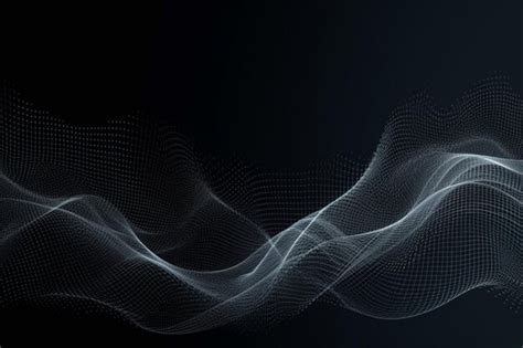 Premium Ai Image Wave Of Dots And Weave Lines Abstract Background