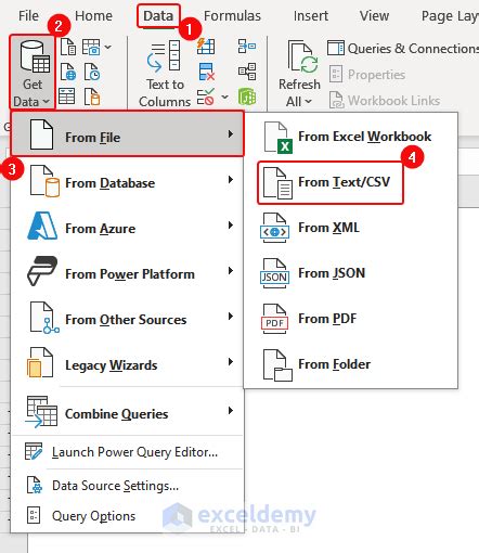 How To Import Data In Excel From Text Csv Database Web Etc 10
