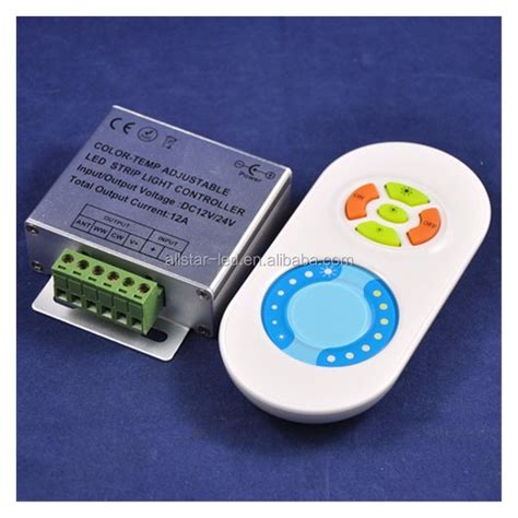 LED CCT Dimmer Color Temperature Controller Adjustable With Touch RF Wireless Remote Control For