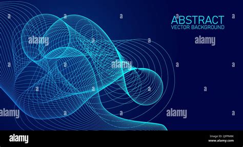 Vector Wave Lines Flowing Dynamic Colorful For Concept Of Technology Digital Science Music