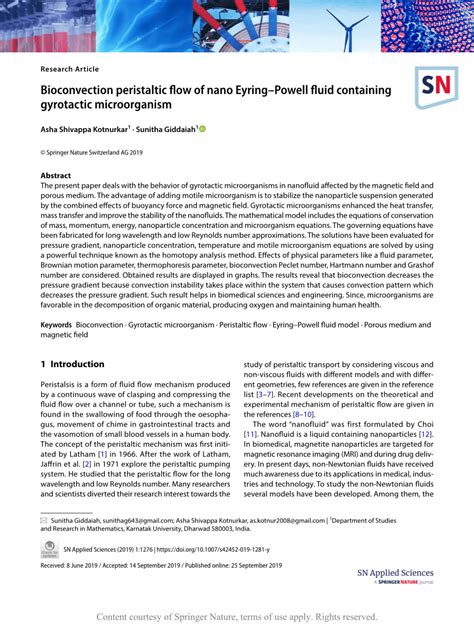 Bioconvection Peristaltic Flow Of Nano Eyringpowell Fluid Containing