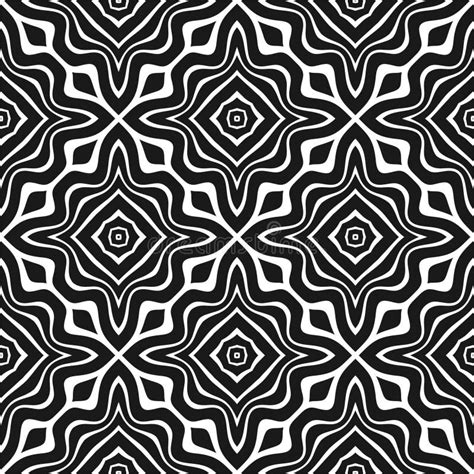 Vector Seamless Abstract Pattern Black And White Abstract Background