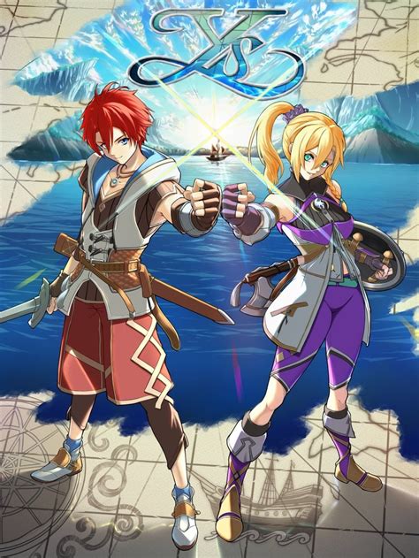 Adol Christin And Karja Balta Ys And 1 More Drawn By Chiga Akira