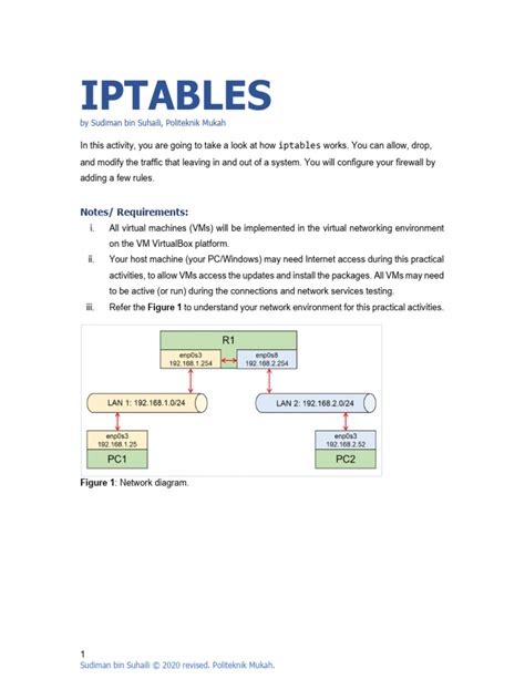 13 1 Setup Simple Firewall Pdf Virtual Machine Ip Address
