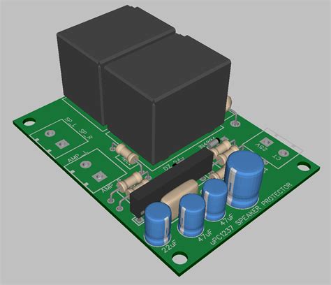Dukun Elektro Skema Rangkaian Speaker Protector Protektor Sederhana Dengan Upc1237