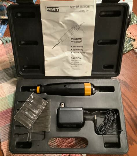 Amt Power Gouge Wood Carving Chisel Tool Electric Carver With 10 Blades Antique Price Guide Amt Power Gouge Wood Carving Chisel Tool Electric Carver With 10 Blades Antique Price Guide