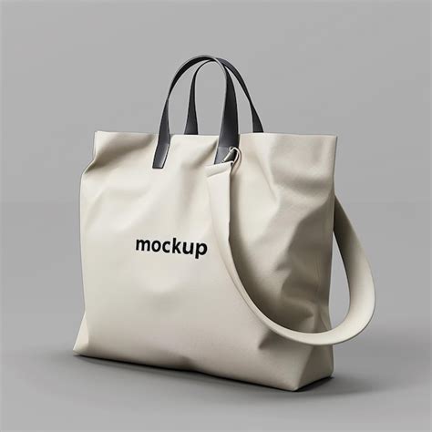 Premium Photo 3d Rendering Of Bag Mockup With Writing