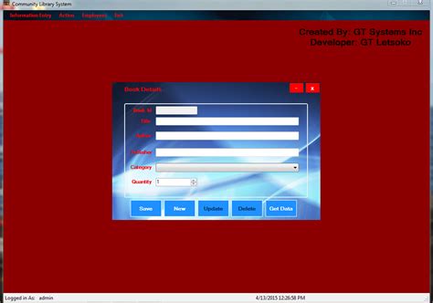 Simple Library System Sourcecodester