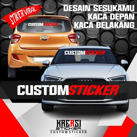Jual Stiker Custom Shopee Indonesia