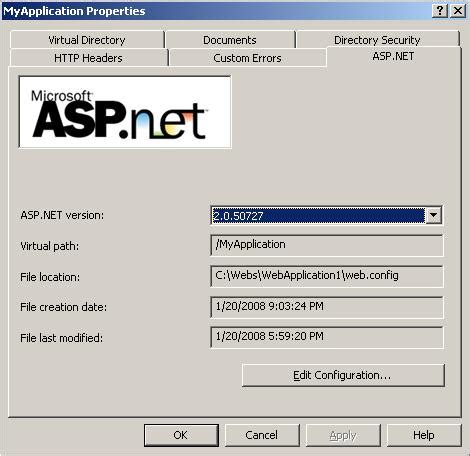 How To Set Up An ASP NET Web Site With IIS