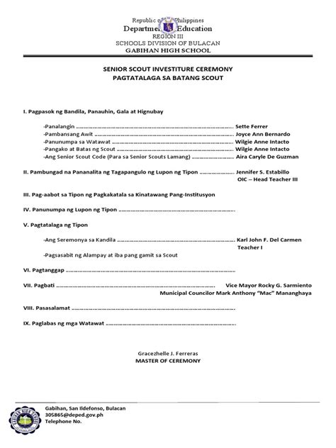 Senior Scout Program Pdf