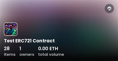 Test Erc721 Contract Collection Opensea
