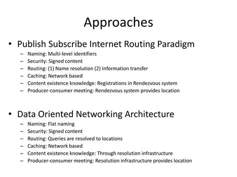 Ppt Content Based Routing For Information Centric Networks Powerpoint