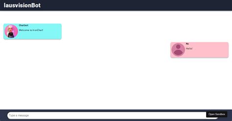 Chatbot Codesandbox