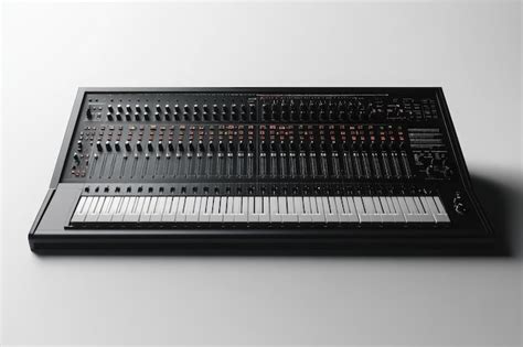 Fader Digital Mixing Console With Volume Meter Premium Ai Generated Image