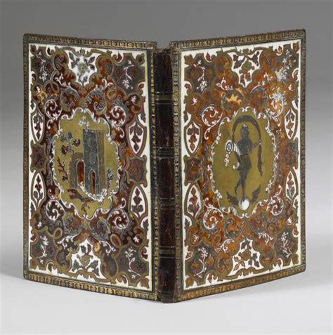The Covers And Spine Of An Exuberant Inlaid Mosaic Binding Of Leather