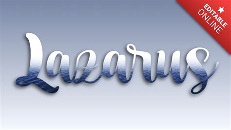 Lazarus Text Effect Generator