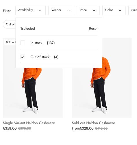 Storefront Filtering Ux Guidelines