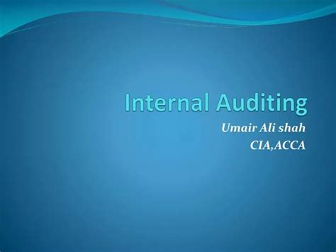 PPT Internal Auditing PowerPoint Presentation Free Download ID 2236544
