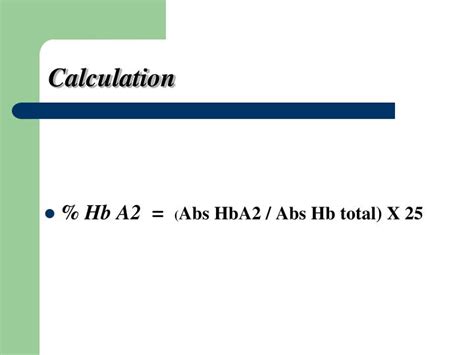 PPT - Hemoglobin A2 PowerPoint Presentation - ID:286025