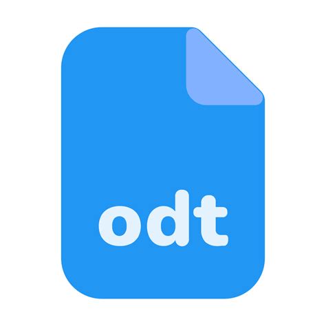 ext odt office file format document word icon free download