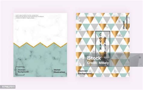 대리석 질감 화려한 삼각형 반짝이 라인현대 기하학적 디자인 배너 표지 레이아웃 카드 전단지 초대장 현수막 생일 브로셔 포스터에 대한 배경 0명에 대한 스톡 벡터 아트 및