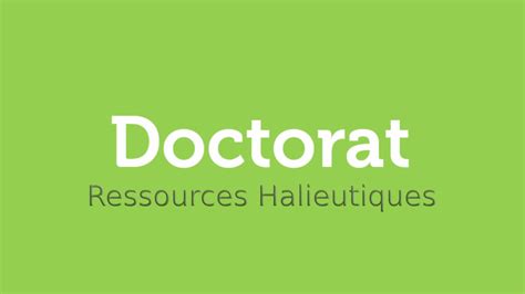 Concours National Daccès En Doctorat Lmd Filière Ressources