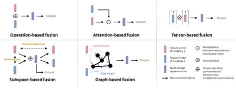 Representative Structures Of Different Feature Level Multi Modal Fusion
