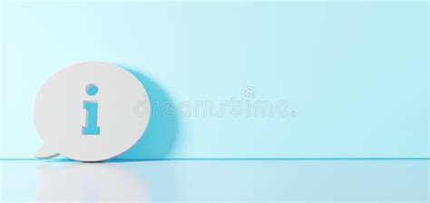 3d Rendering Of White Symbol Of Rounded Chat Bubbles Icon Leaning On Color Wall With Floor