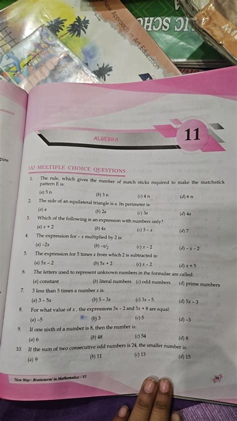 algebra 11 a multiple choice questions the rule which gives the number
