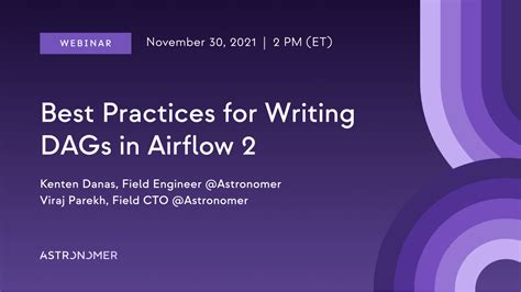 best practices for writing dags in airflow 2 [webinar] video