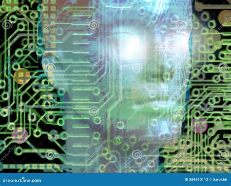 Matrix Style Background Green Falling Code On A Dark Abstract Background Computer Virus And