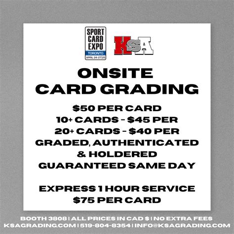 Grading Authentication And Submission Services Sport Card Expo Toronto