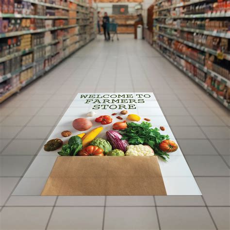 Custom Floor Graphics Printing Non Slip Indoor Floor Decals Sign Squads