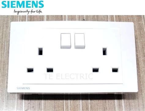 Siemens Delta Relfa Switches Socket 13a Sso 2 X 13a Sso 1gang