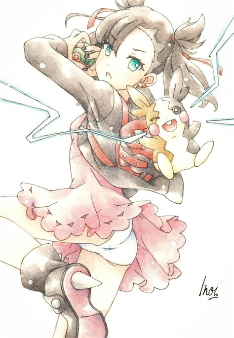 Marnie Morpeko And Morpeko Pokemon And More Drawn By Inori Pokemoart Danbooru