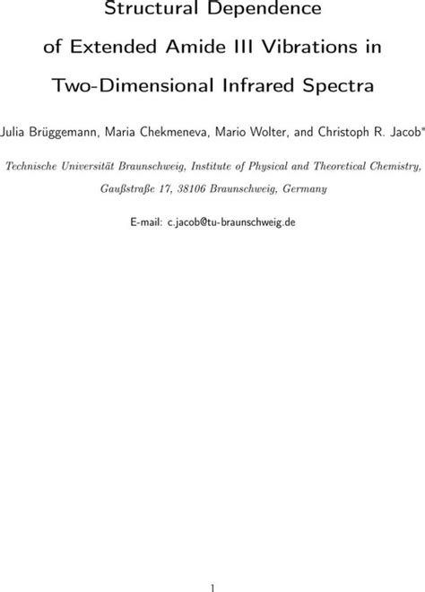 Structural Dependence Of Extended Amide~iii Vibrations In Two Dimensional Infrared Spectra
