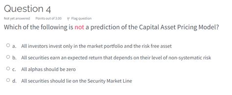 Solved Which Of The Following Is Not A Prediction Of The Chegg