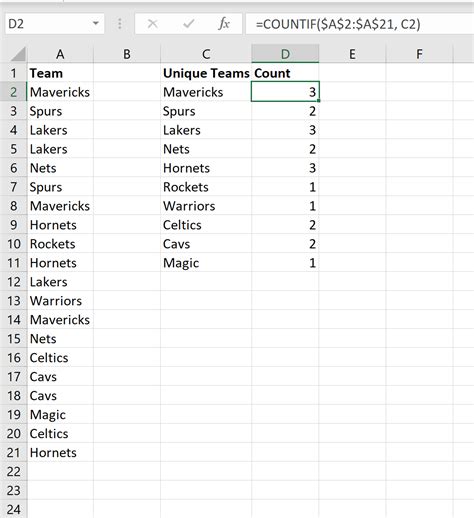How To Count Frequency Of Text In Excel