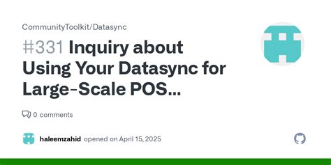inquiry about using your datasync for large scale pos system · issue