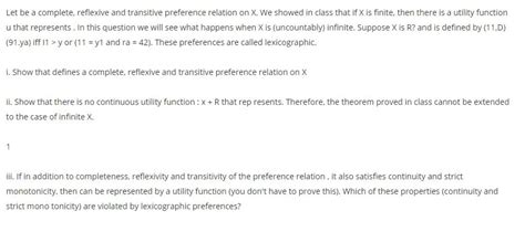 let be a complete reflexive and transitive