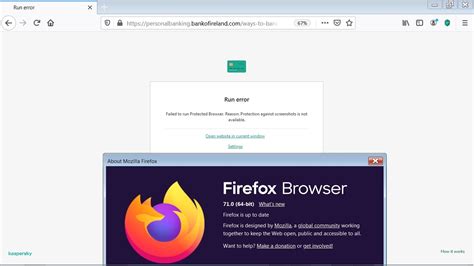 Any Financial Site Run Error Failed To Run Protected Browser Reason Process Was Stopped