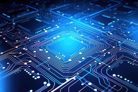 Premium Ai Image Fantastic Cpu Of The Future Background Generative Ai