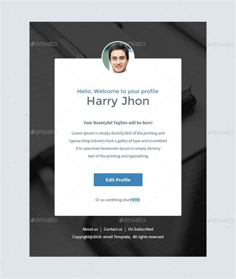 Notify Notification Email Template Psd Email Templates Templates Creative Resume Templates
