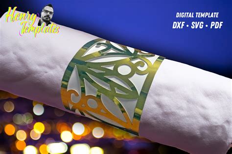 Paper Napkin Ring Template Creative Fabrica