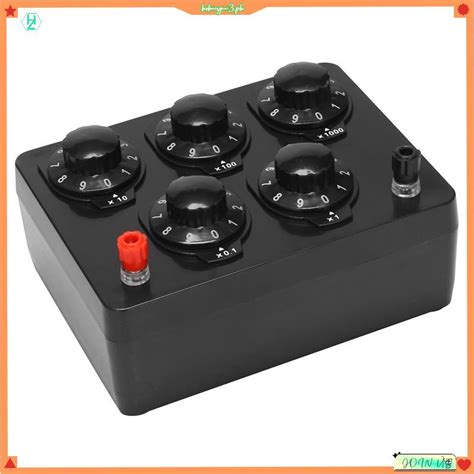 Hzhaiyaa3 Ph Black Resistance Box Iron Variable Decade Resistor