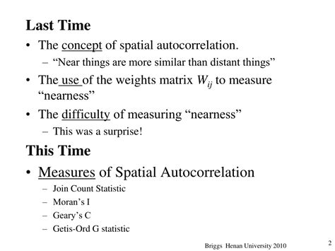 Ppt Spatial Autocorrelation In China Global And Local Measures