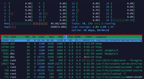 要知道的命令：htop 助你心中有数 linux 系统下 htop 命令详解 csdn博客