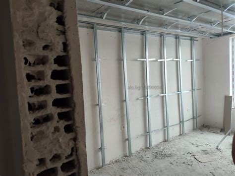 Монтаж на гипсокартон и ламинат Строителни услуги Бургас Сухо строителство Окачени